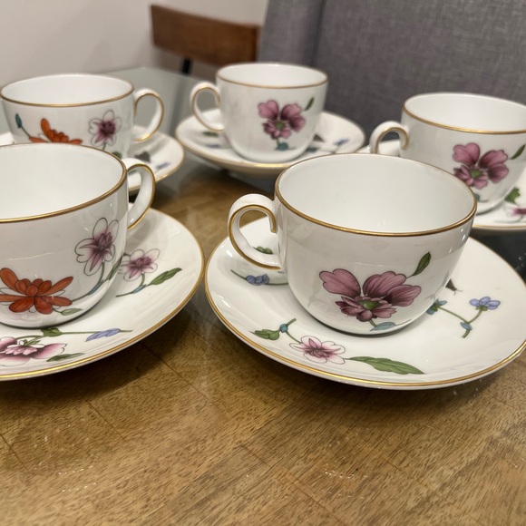 Royal Worcester | Dining | 5 Royal Worcester Astley Pattern Tea Cup And ...